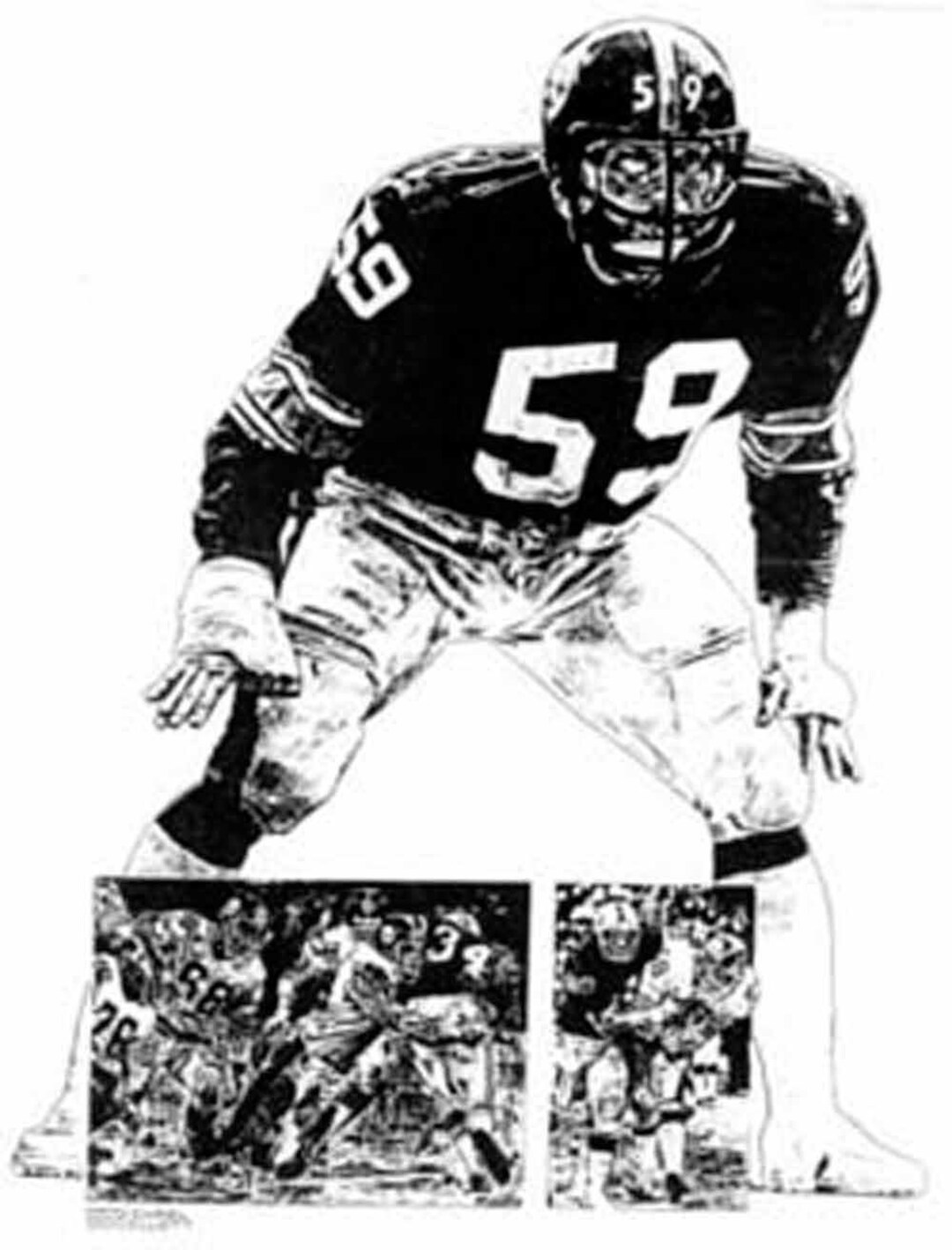 Jack Ham Lithograph - Limited Edition Artwork by Michael Mellett ...