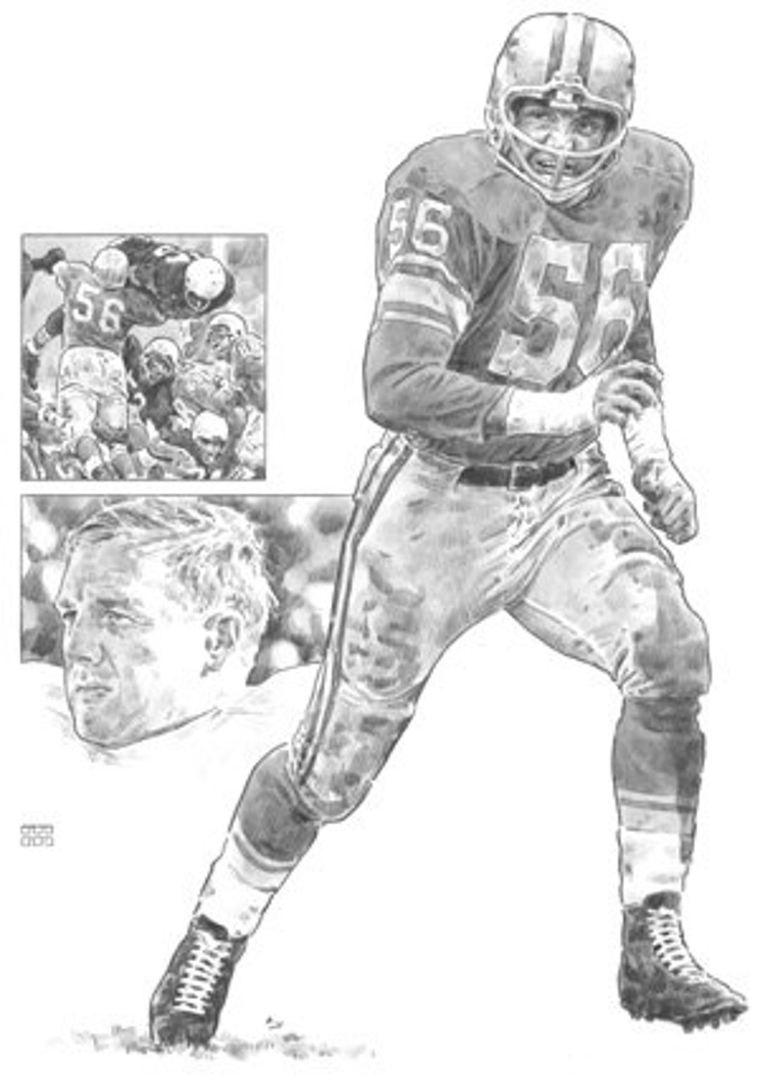 Joe Schmidt Lithograph Limited Edition Artwork by Michael Mellett Lions ...