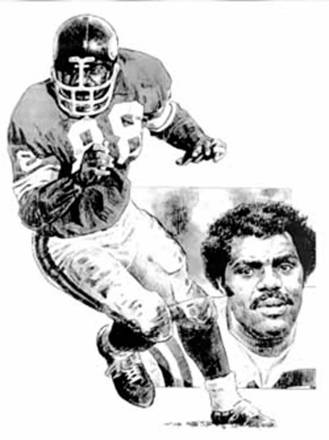 Alan Page Lithograph Limited Edition Artwork by Michael Mellett ...