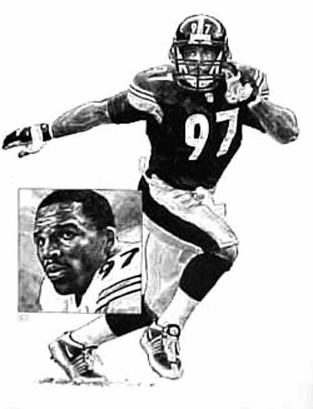 Kendrell Bell Lithograph - Limited Edition Artwork by Michael Mellett ...