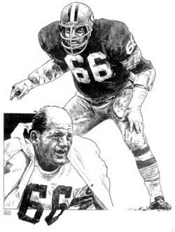 Ray Nitchke Green Bay Packers Lithograph Limited Edition Artwork by ...