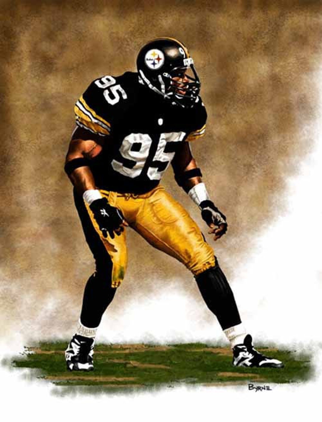 Greg Lloyd - Limited Edition Giclee by James Byrne - Pittsburgh ...