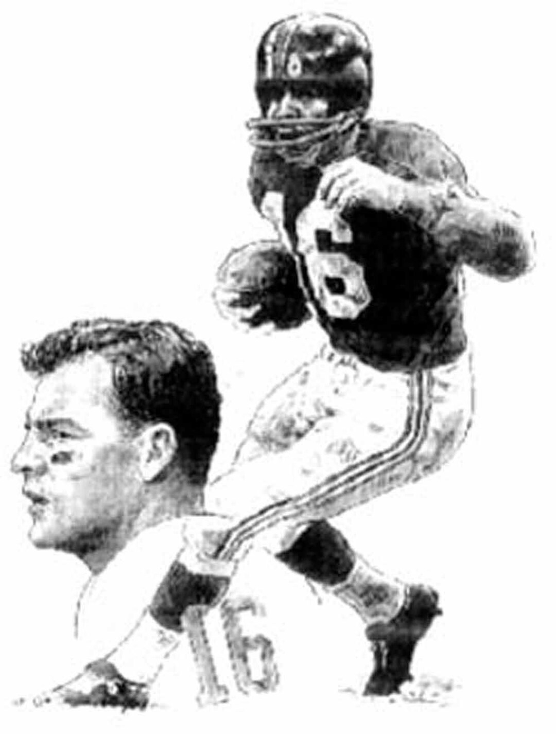 Frank Gifford Lithograph - Limited Edition Artwork by Michael Mellett ...