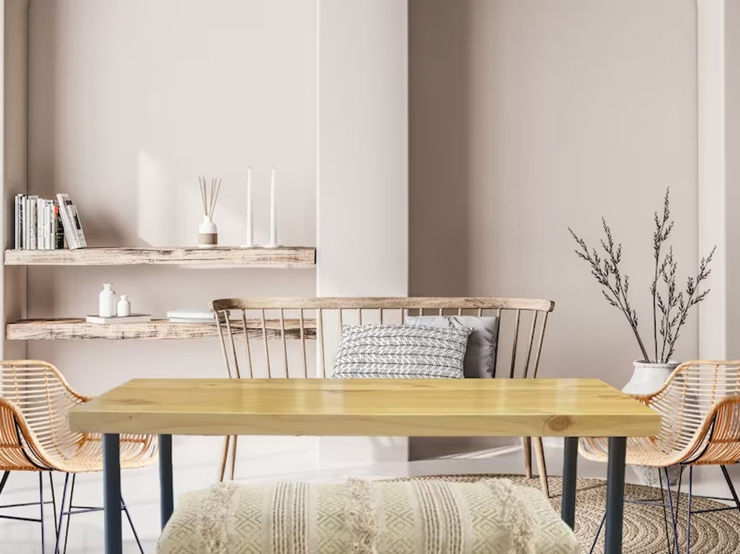 Solid Wood Natural Desk, Homework Desk - Etsy