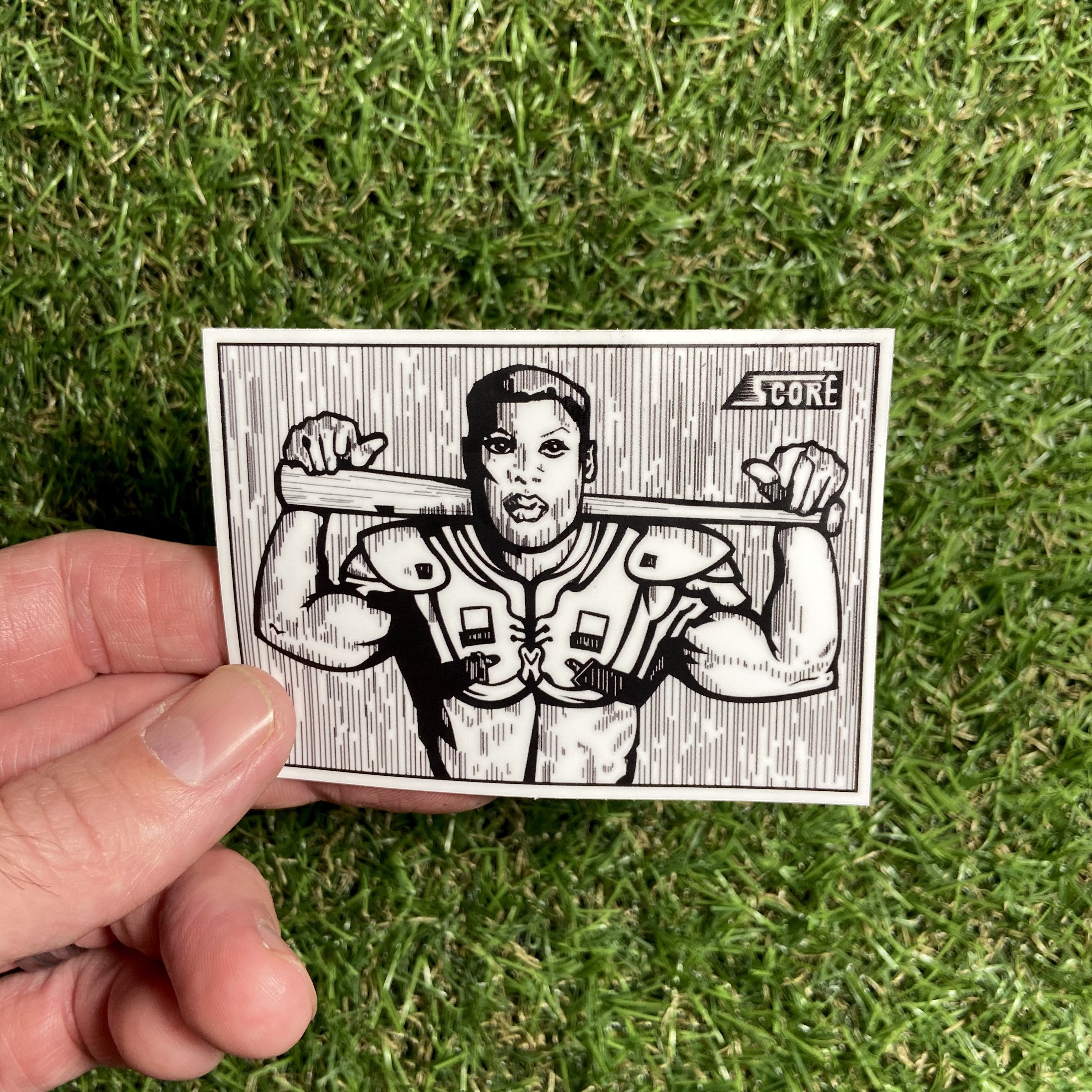 Bo Jackson Sticker Card - Etsy