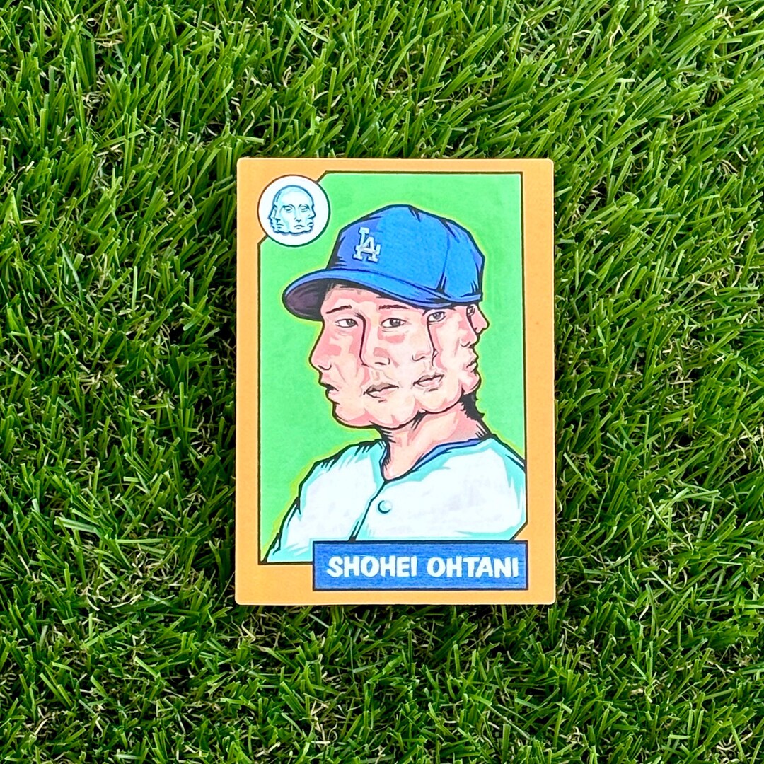Shohei Ohtani "faces" Sticker Card (2.5 X 3.5 Inch) - Etsy