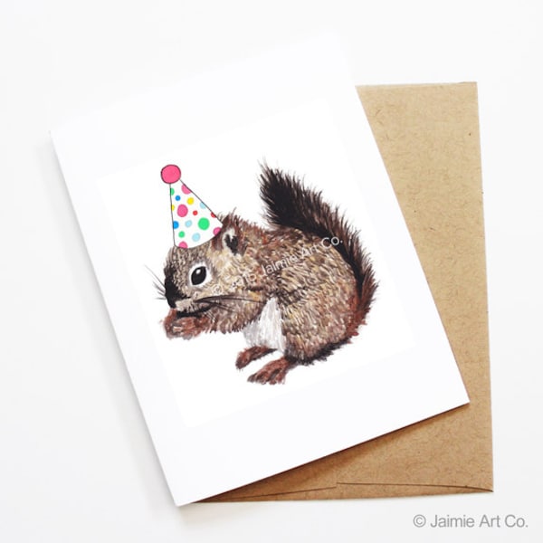 Squirrel Happy Birthday - Etsy