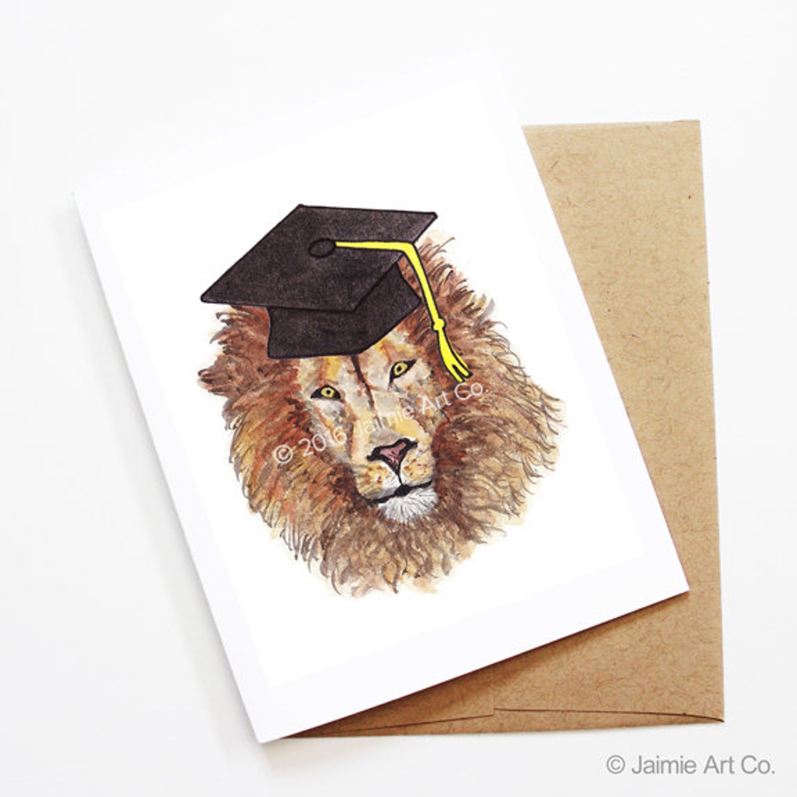 Graduation Card Lion, Grad Card, College Graduation, High School Grad ...