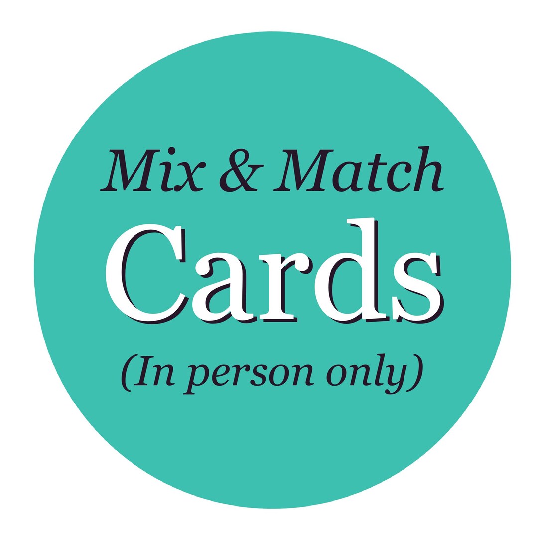 Mix and Match - CARDS - Etsy