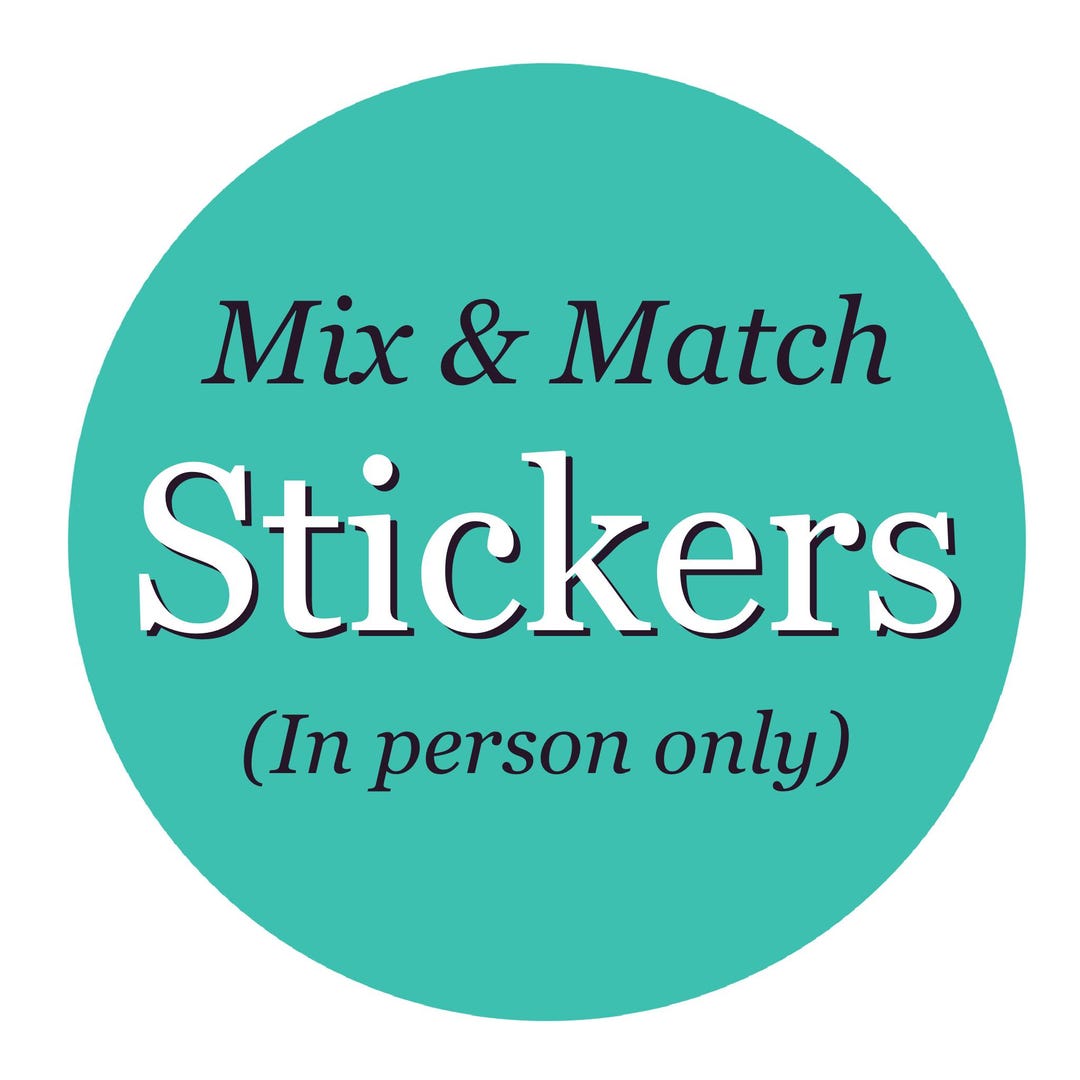 Mix and Match - STICKERS - Etsy