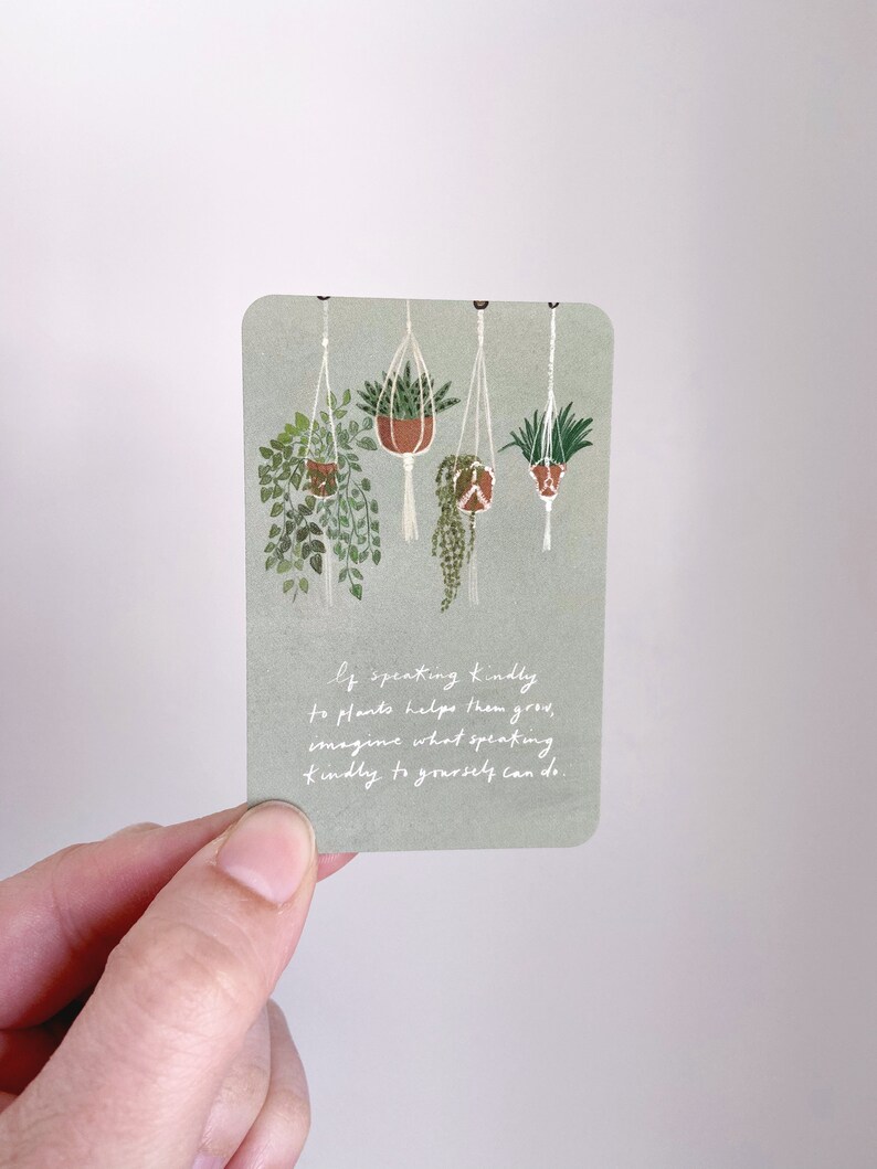 Plant Lover Affirmation Cards - Etsy