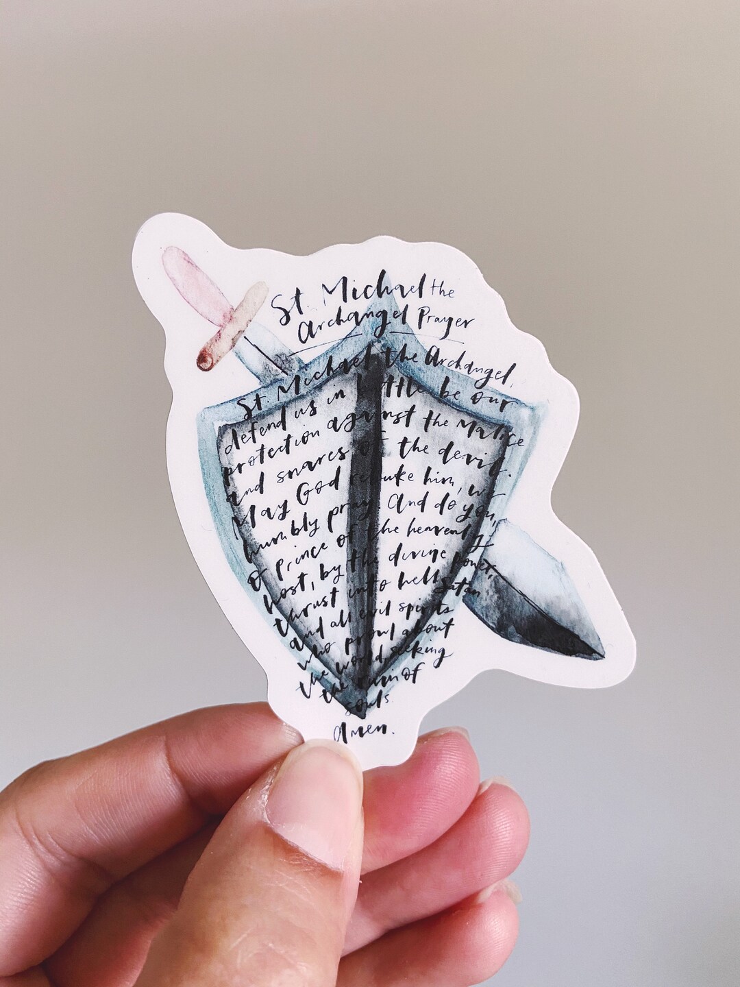 St. Michael Prayer Vinyl Sticker - Etsy