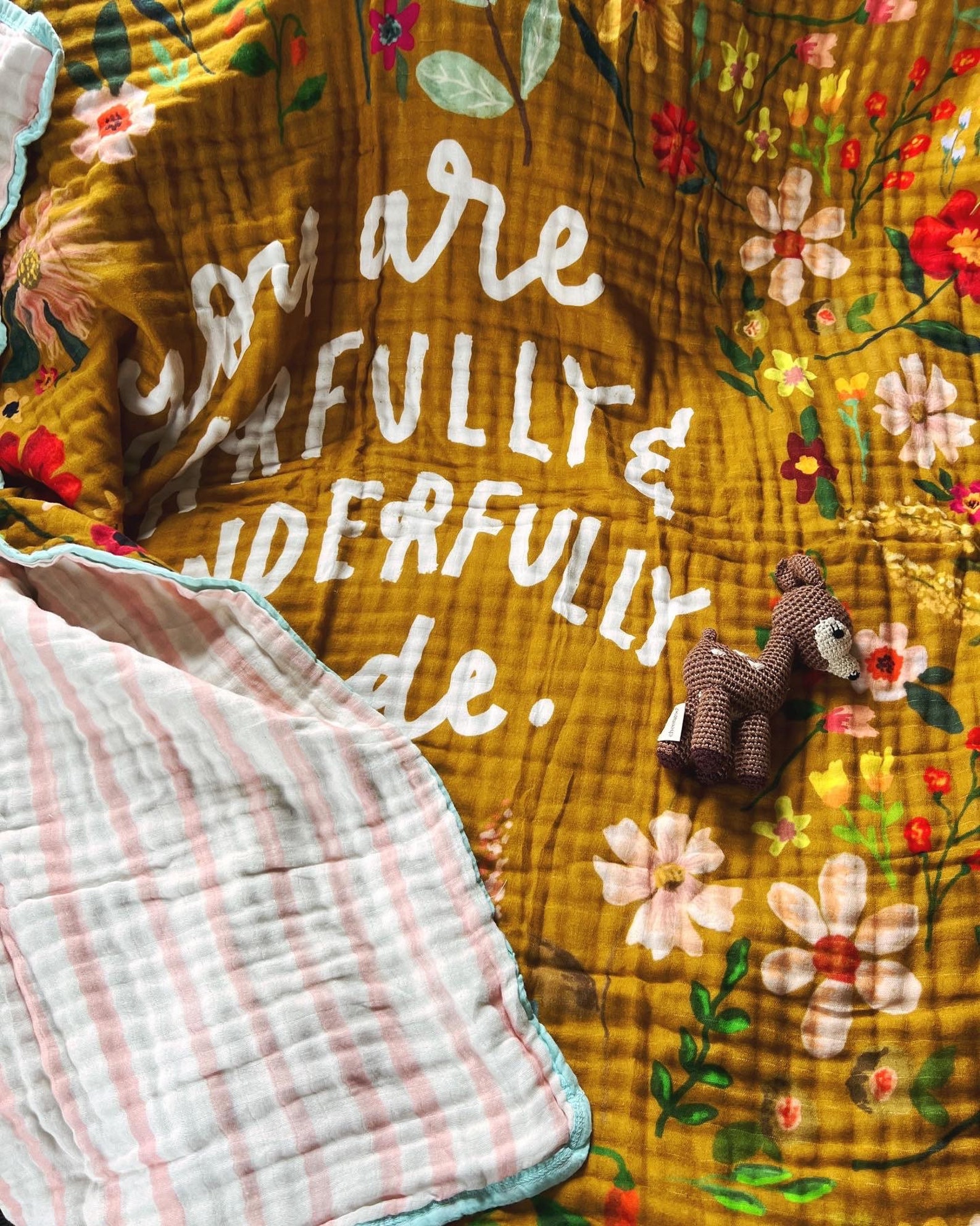 Wonderfully Made Muslin Quilt | Etsy