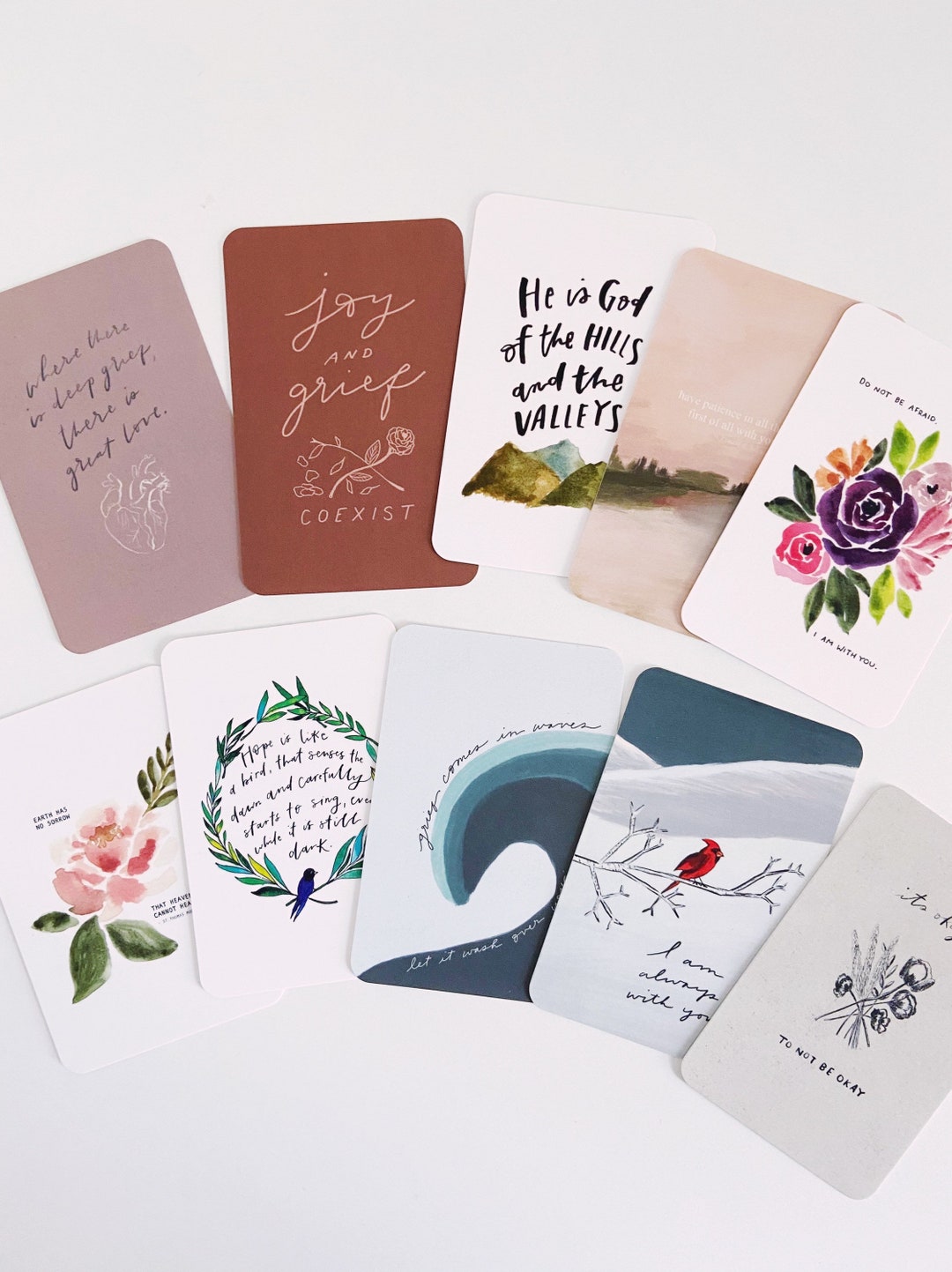 Grief Encouragement Cards 12 Pack - Etsy