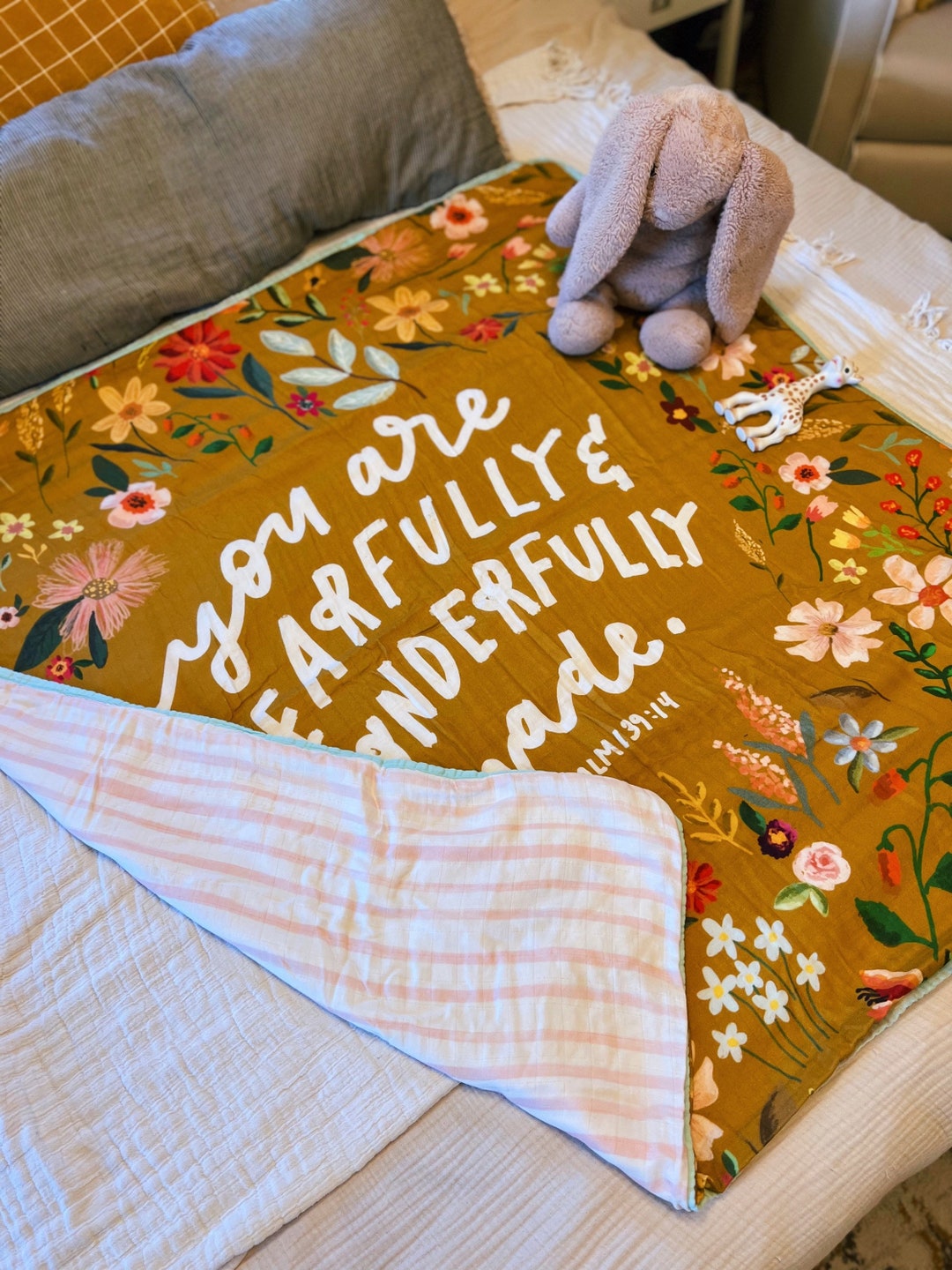 Wonderfully Made Bamboo Cotton Muslin 8 Layer Quilt - Etsy