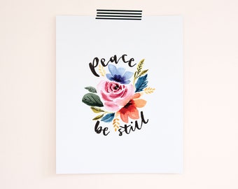 Peace Be Still Art | Etsy