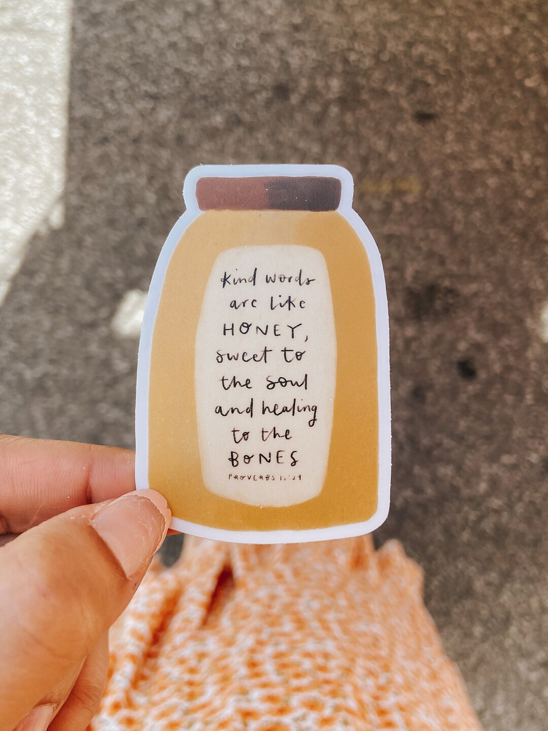 Kind Words Vinyl Sticker - Etsy
