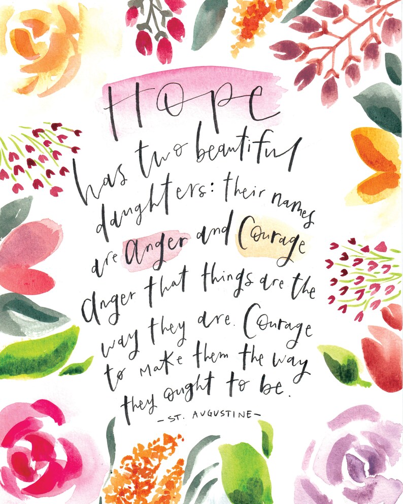 Hope Has Two Daughters 8x10 Fine Art Print | Etsy