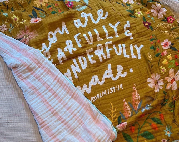 Wonderfully Made Muslin Quilt - Etsy