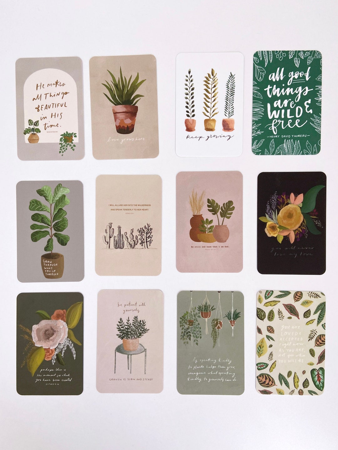 Plant Lover Affirmation Cards - Etsy