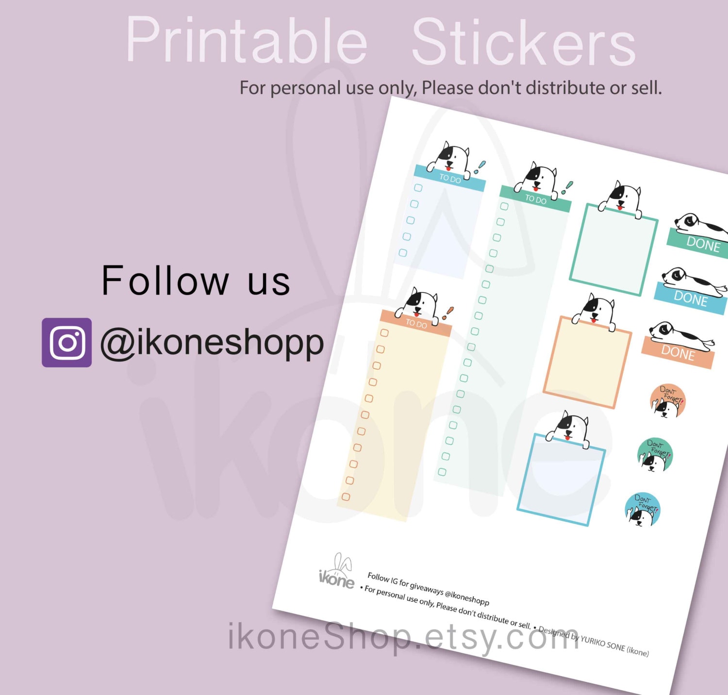 Cute Puppy to Do List Planner Stickers Printable Planner - Etsy