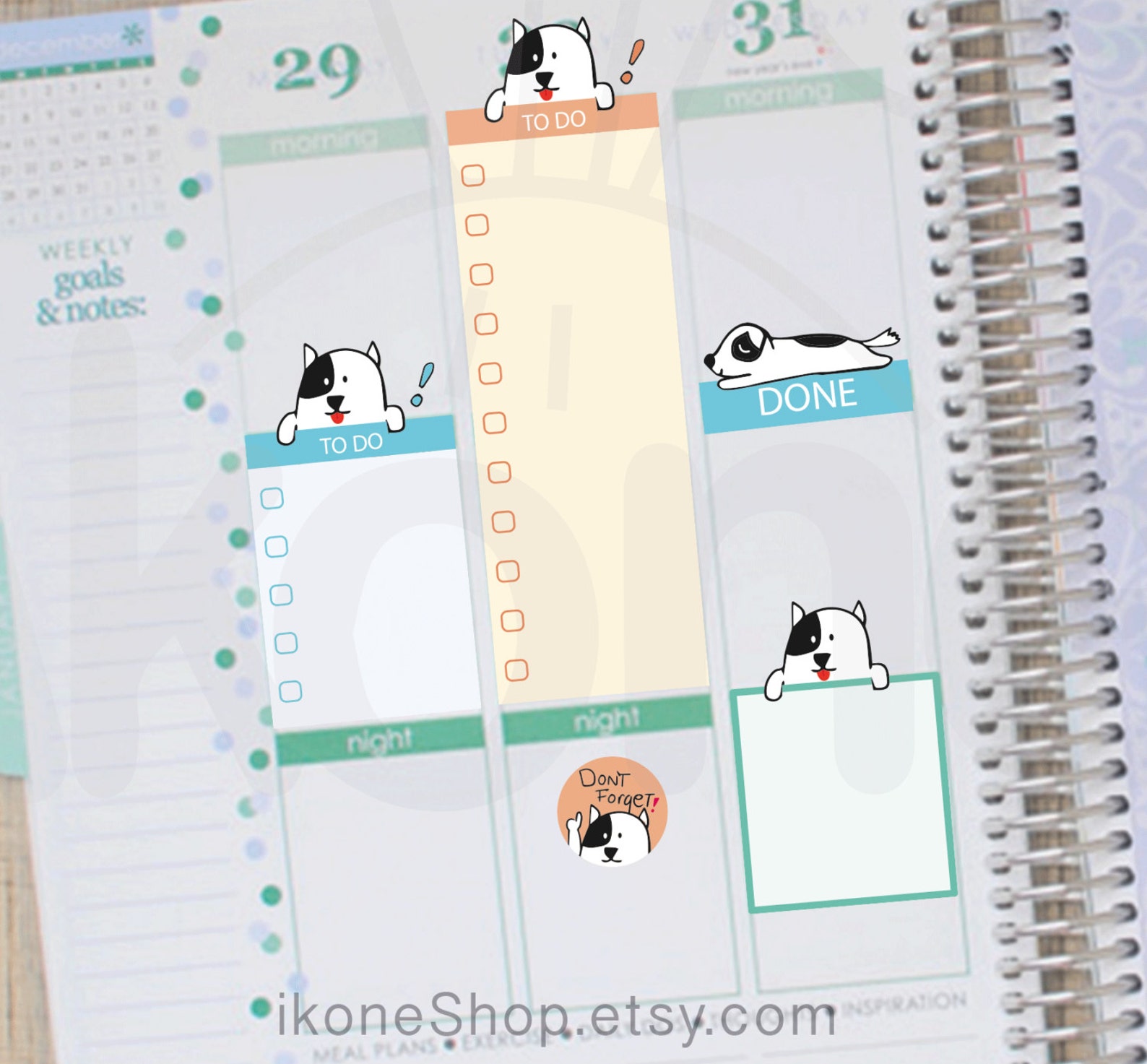 Cute Puppy to Do List Planner Stickers Printable Planner - Etsy