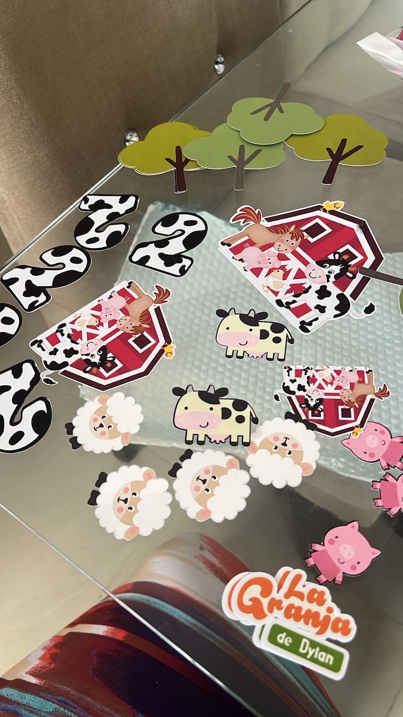 Farm Cake Toppers• Custom Cake Toppers• Animals Cake Toppers• Barnyard ...