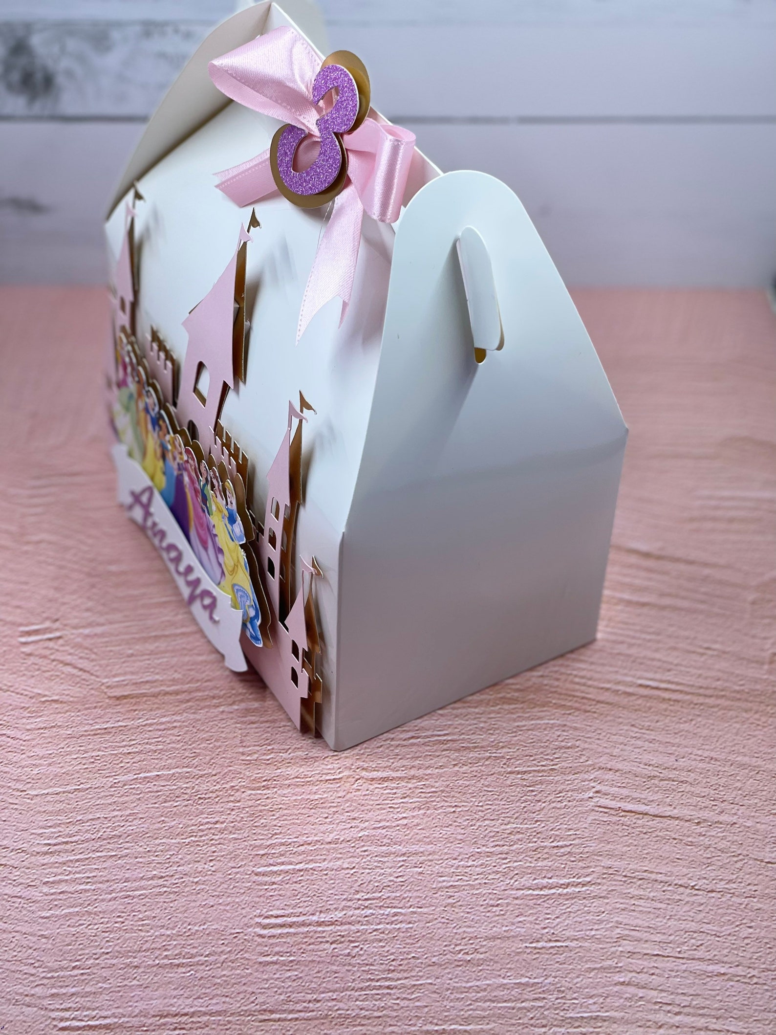 Princess Gable Box Princess Favor Box Disney Princess Favor - Etsy