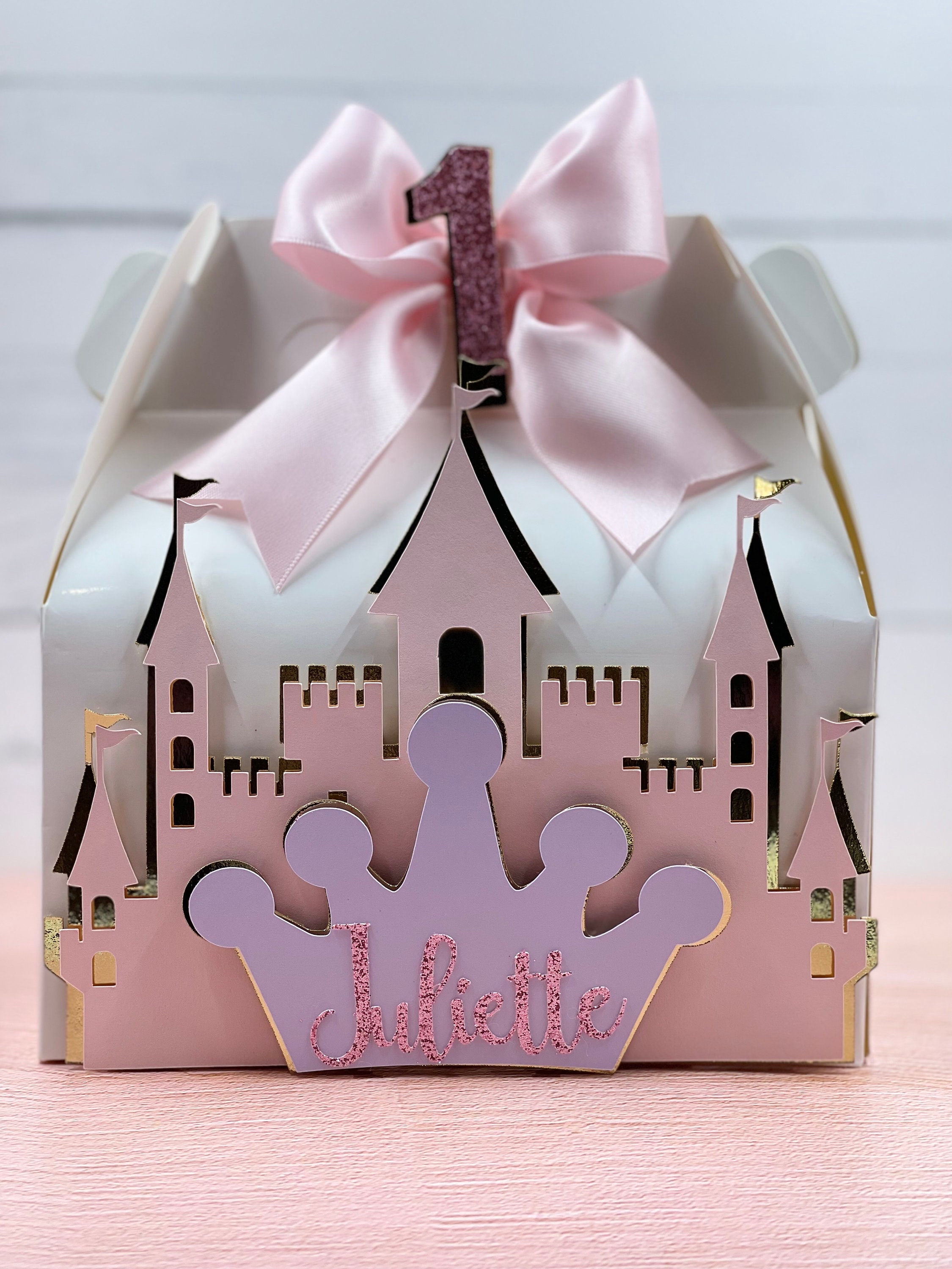 Princess Gable Box Princess Favor Box Princess Favor Boxes Castle ...