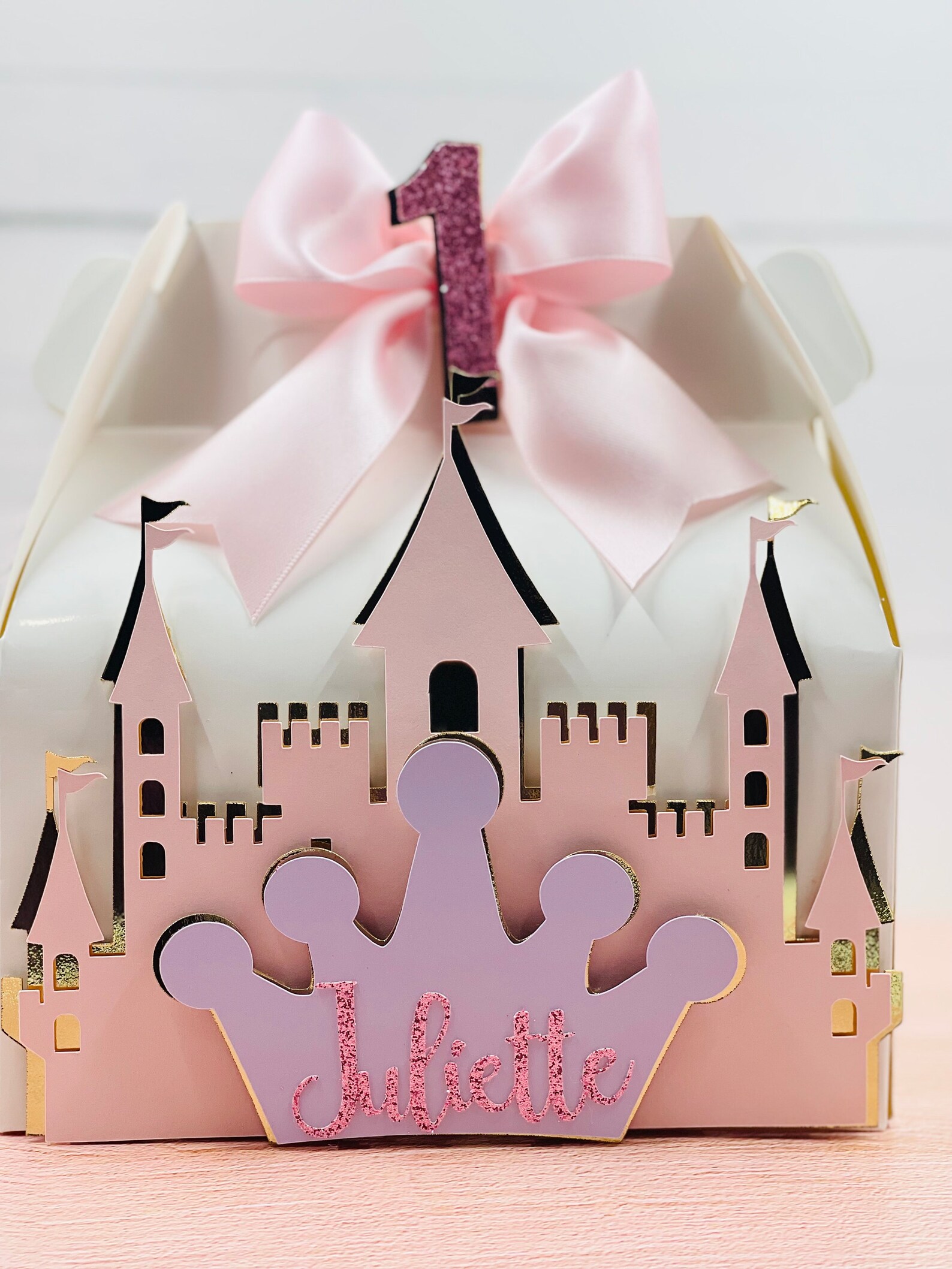 Princess Gable Box Princess Favor Box Princess Favor Boxes Castle ...