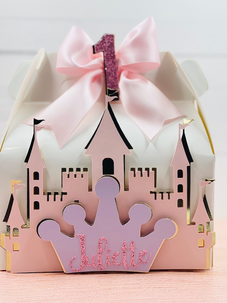 Princess Gable Box Princess Favor Box Princess Favor Boxes Castle ...