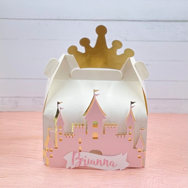 Paper 3d Crown Box Template - Etsy