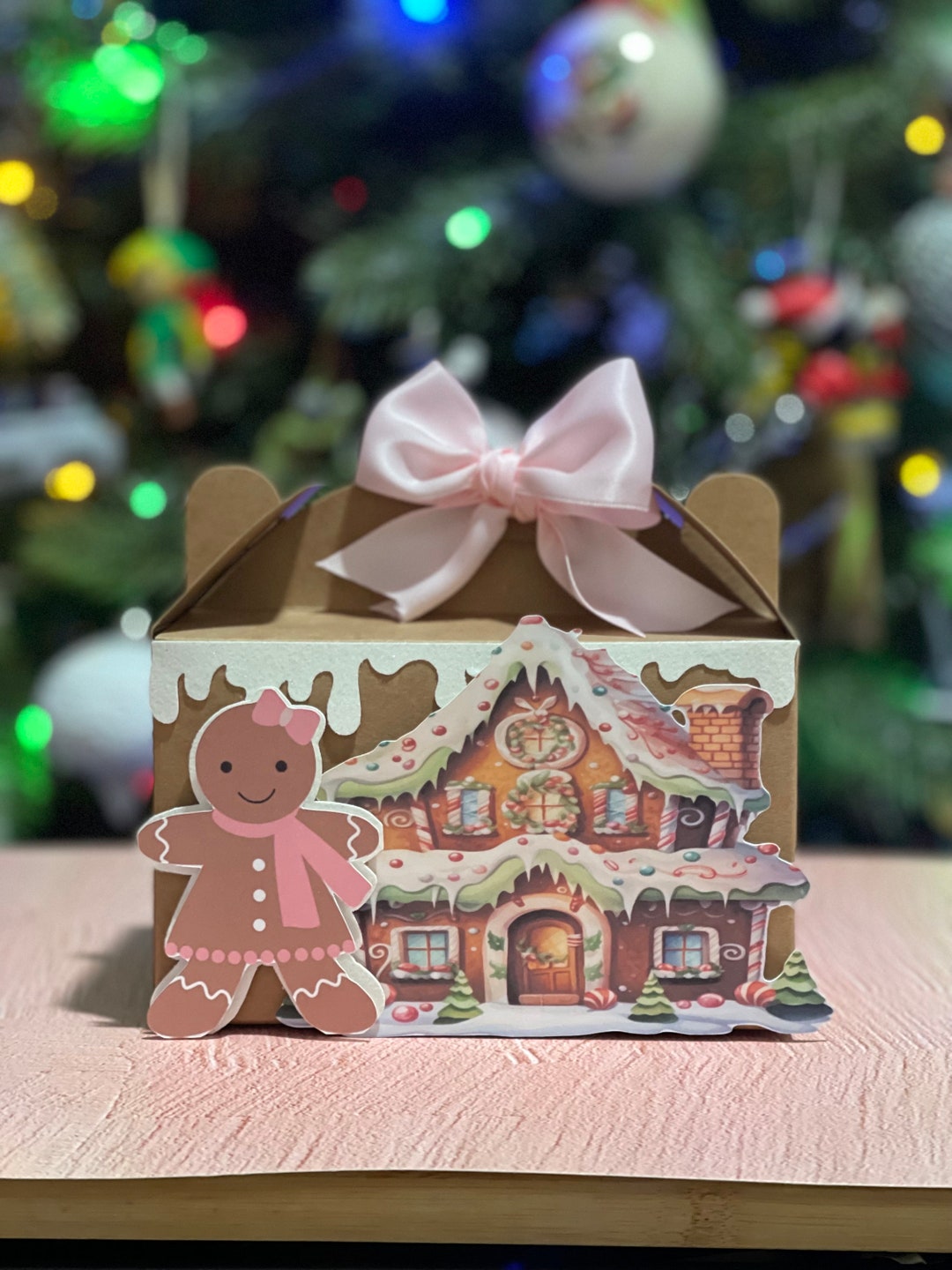 Gingerbread Gable Box Christmas Favor Box Gingerbread Favor Boxes ...