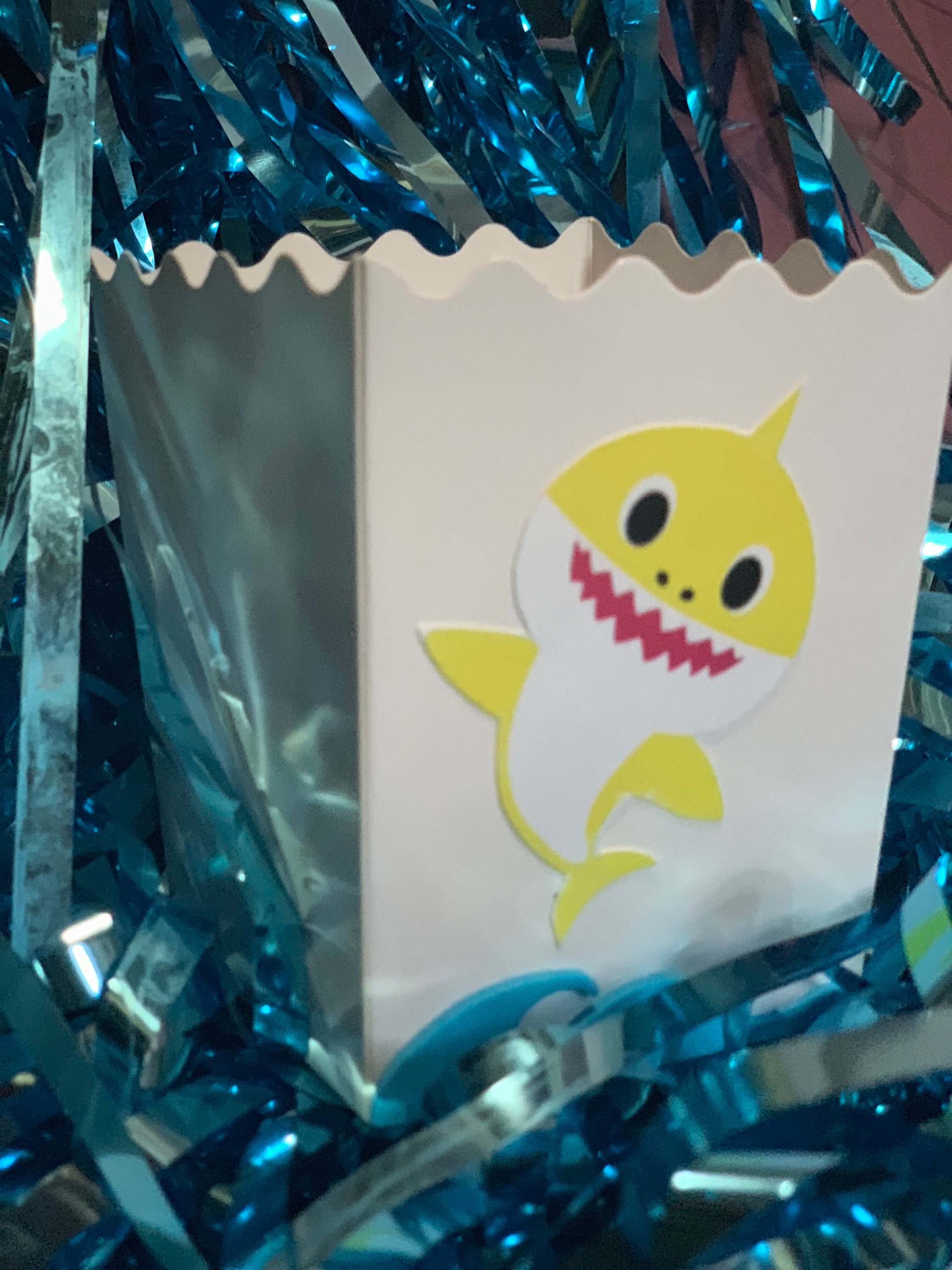 Baby Shark Popcorn Box 12 Units Set / Candy Box / Custom - Etsy