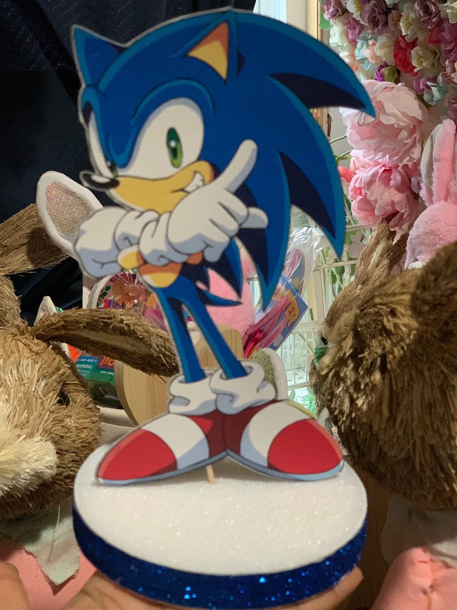 Sonic Centerpiece Sonic Decor Sonic Birthday Party Sonic - Etsy