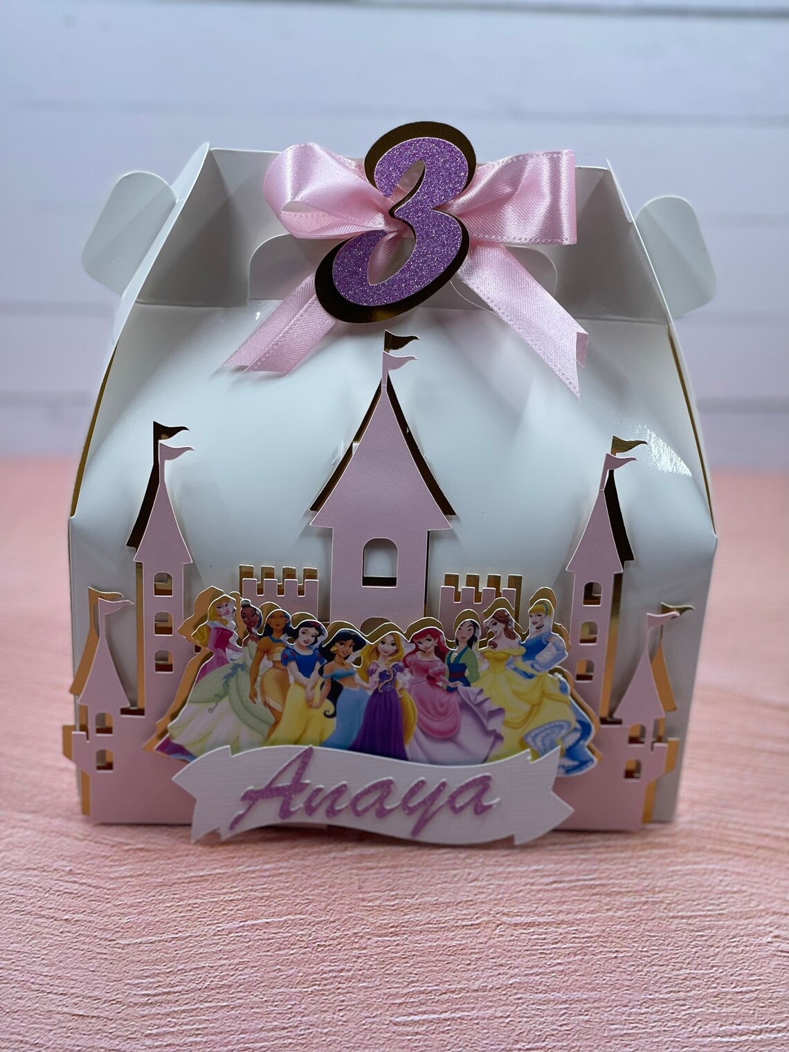 Princess Gable Box Princess Favor Box Disney Princess Favor - Etsy