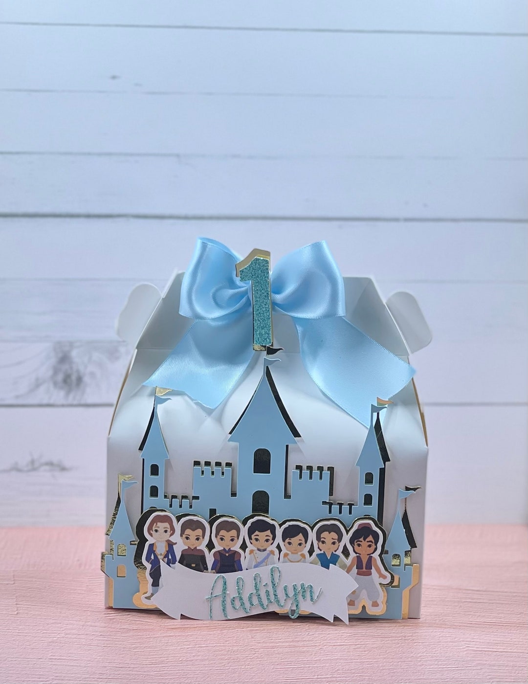 Prince Gable Box• Baby Prince Favor Box • Baby Prince Favor Boxes ...