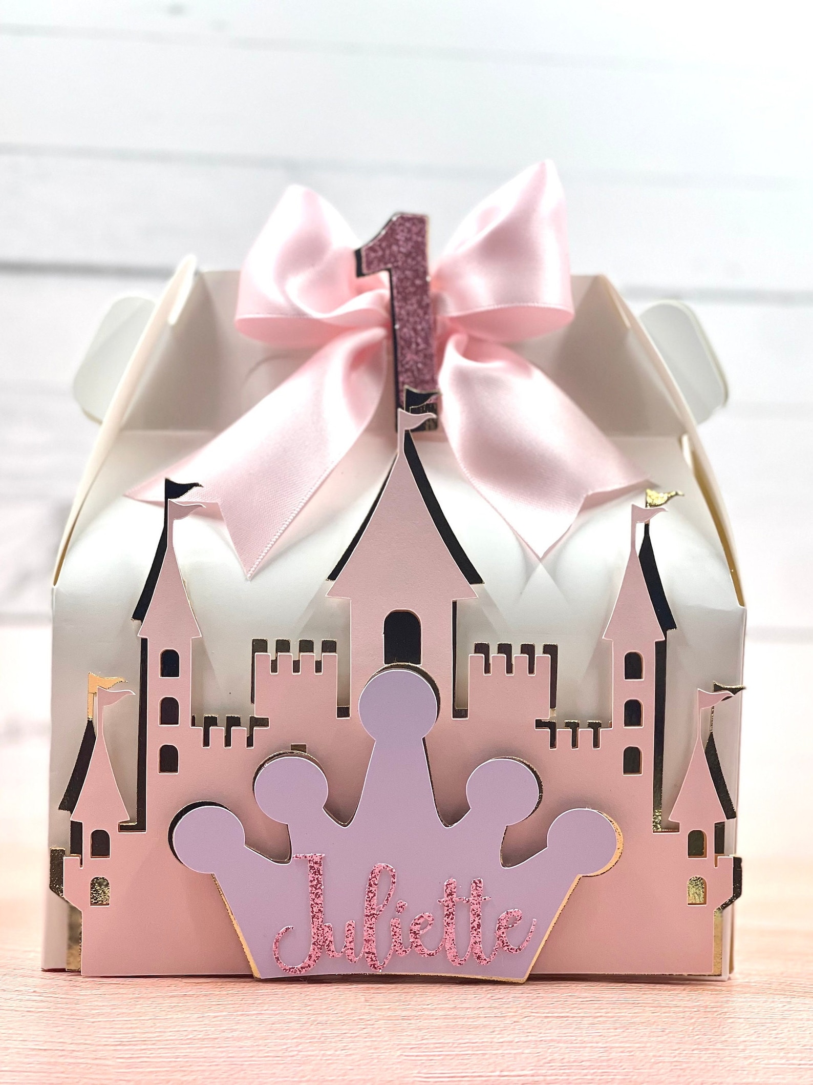 Princess Gable Box Princess Favor Box Princess Favor Boxes Castle ...
