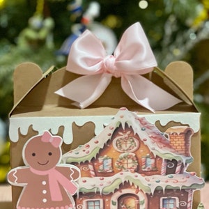 Gingerbread Gable Box Christmas Favor Box Gingerbread Favor Boxes ...