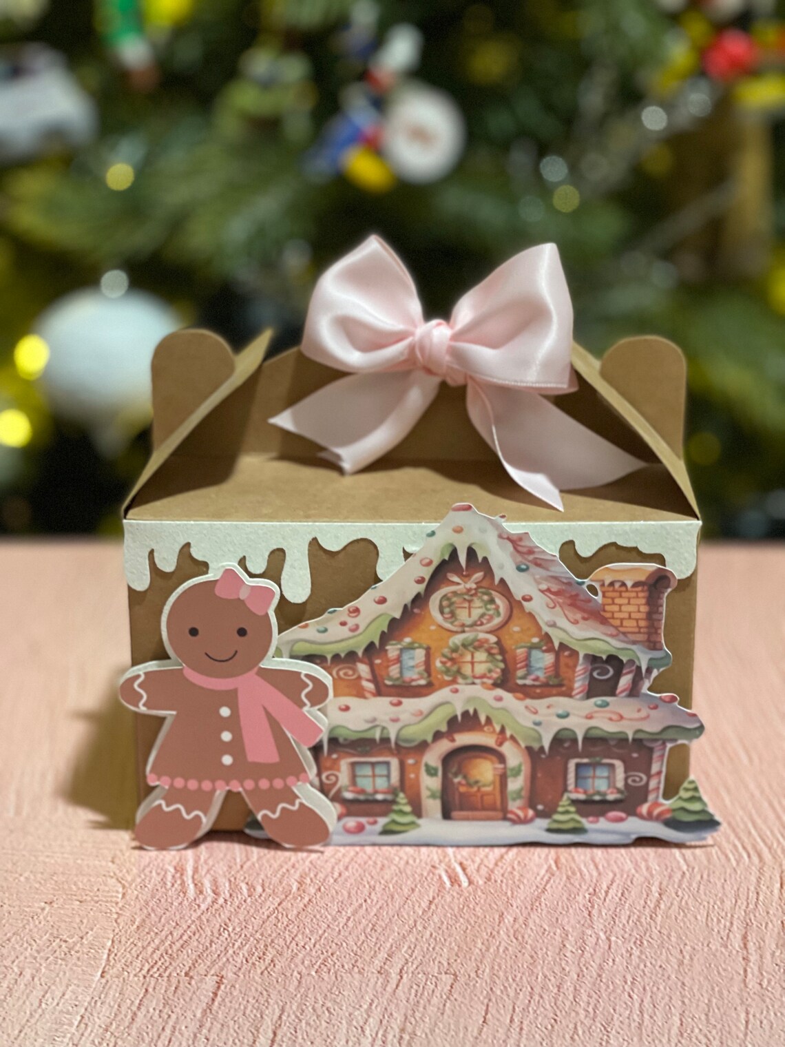 Gingerbread Gable Box• Christmas Favor Box • Gingerbread Favor Boxes ...
