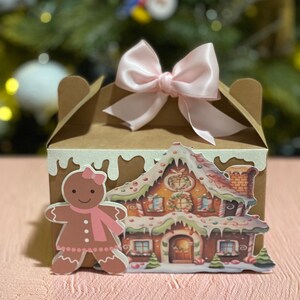 Gingerbread Gable Box Christmas Favor Box Gingerbread Favor Boxes ...