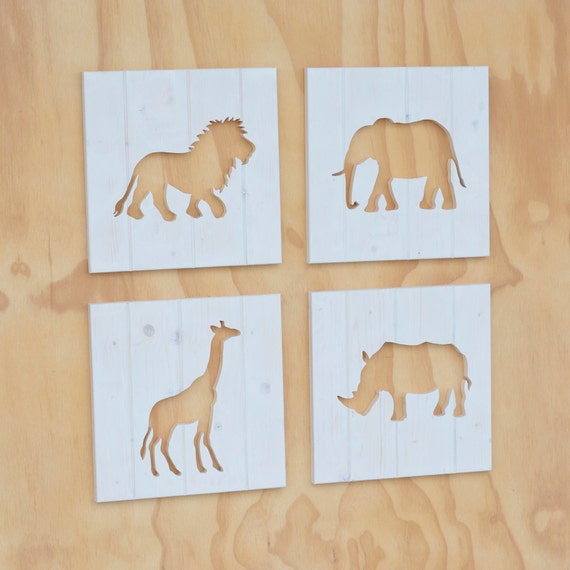 Wood Animal/Shape Silhouette Cutouts Painted ANY Color | Etsy