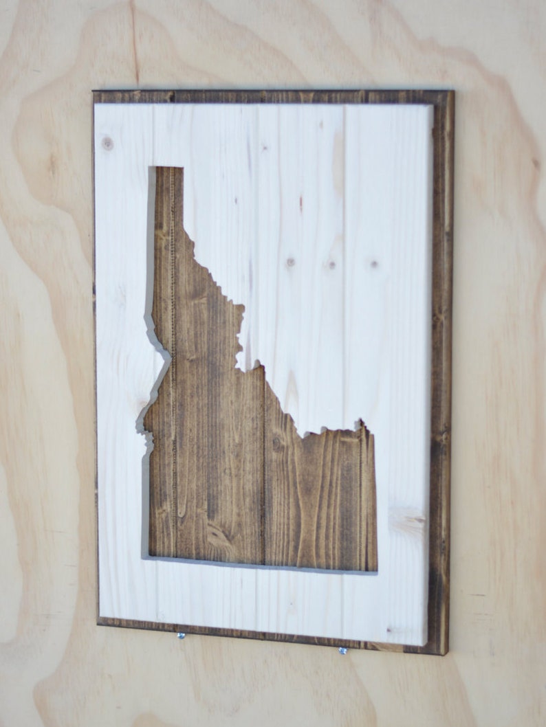 Idaho State Wood Plaque Silhouette | Etsy