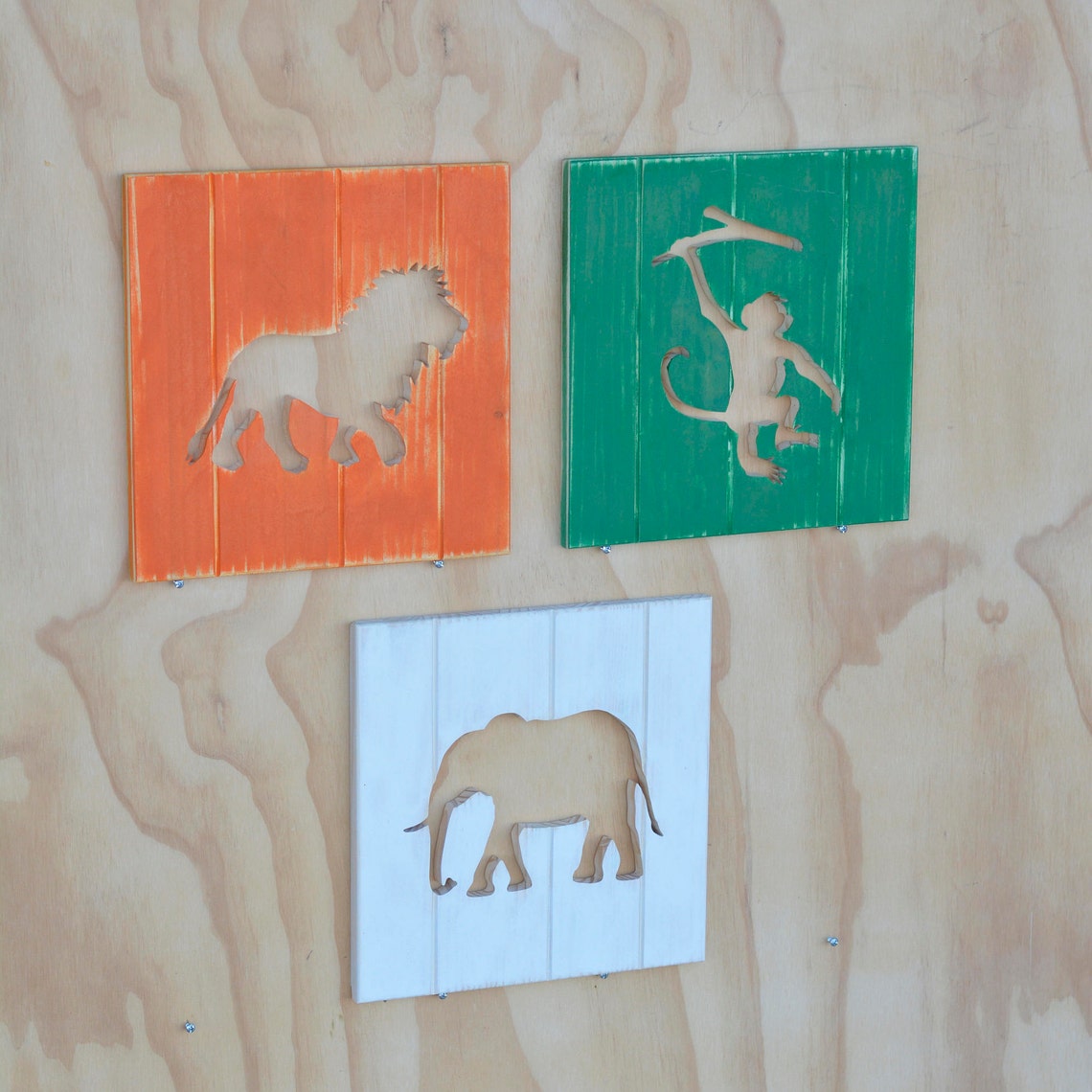 Wood Animal/Shape Silhouette Cutouts Painted ANY Color | Etsy