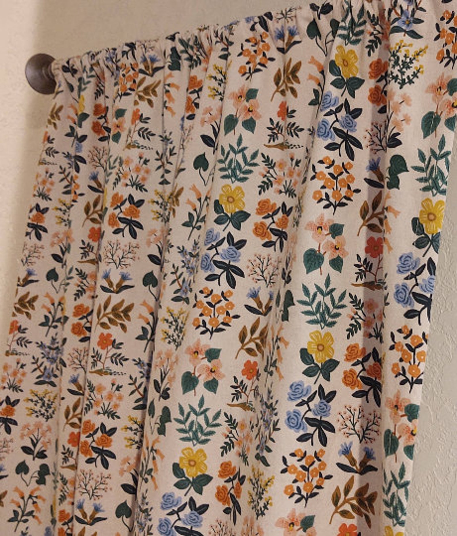 Wildflower Field Curtains Rifle Paper Co Any Size Made - Etsy