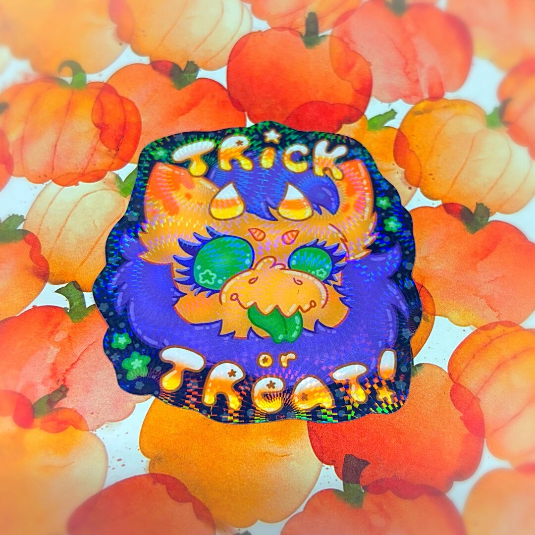 Wicker Beast Punkin Furry Holo Vinyl Stickers - Etsy