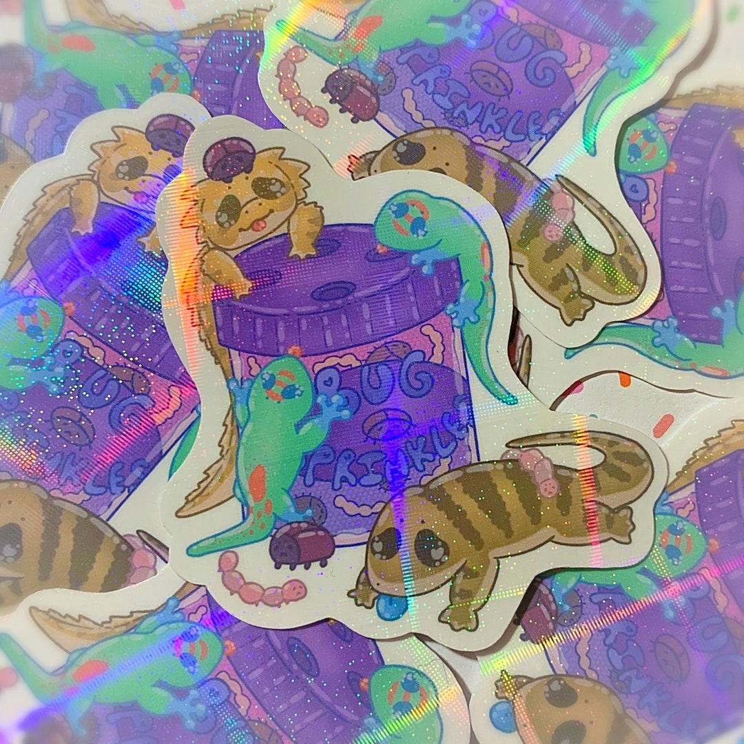 Bug Sprinkles Reptiles Holo Vinyl Sticker - Etsy