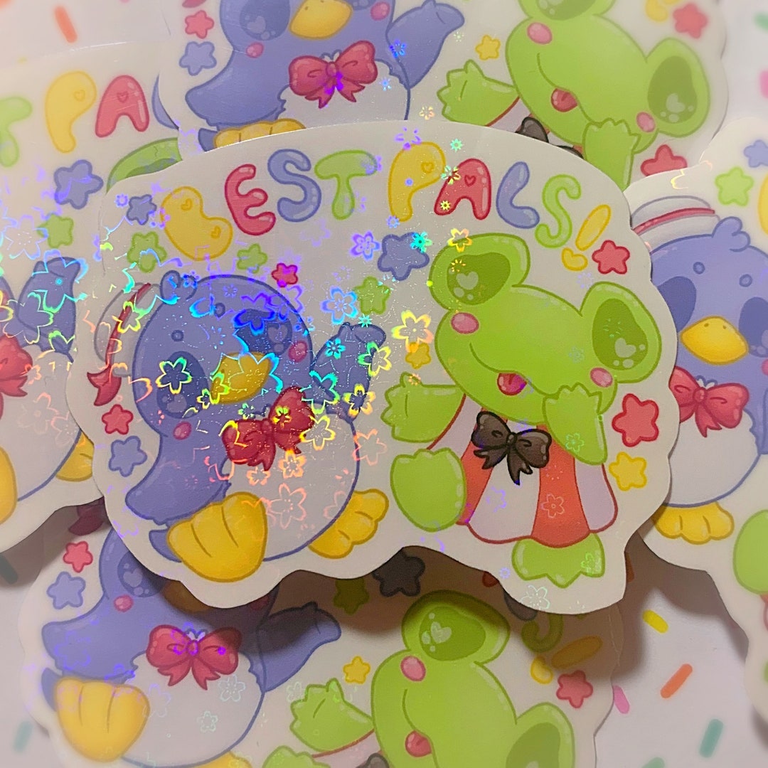 Best Pals Holo Vinyl Sticker - Etsy