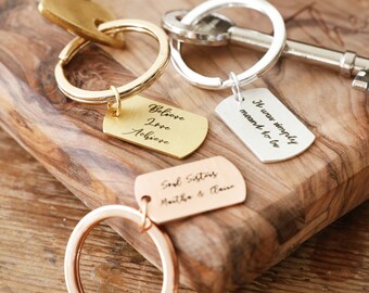 Dog Tag Key Ring | Etsy