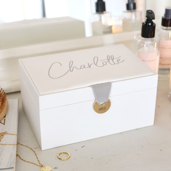 White Jewelry Box - Etsy